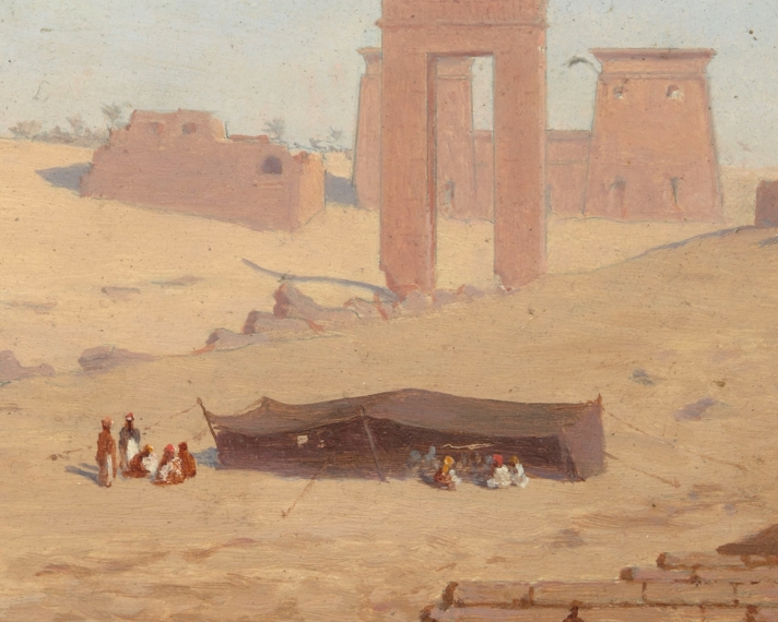 Un Temple de Karnak, par Charles-Théodore Frère, dit Frère-Bey